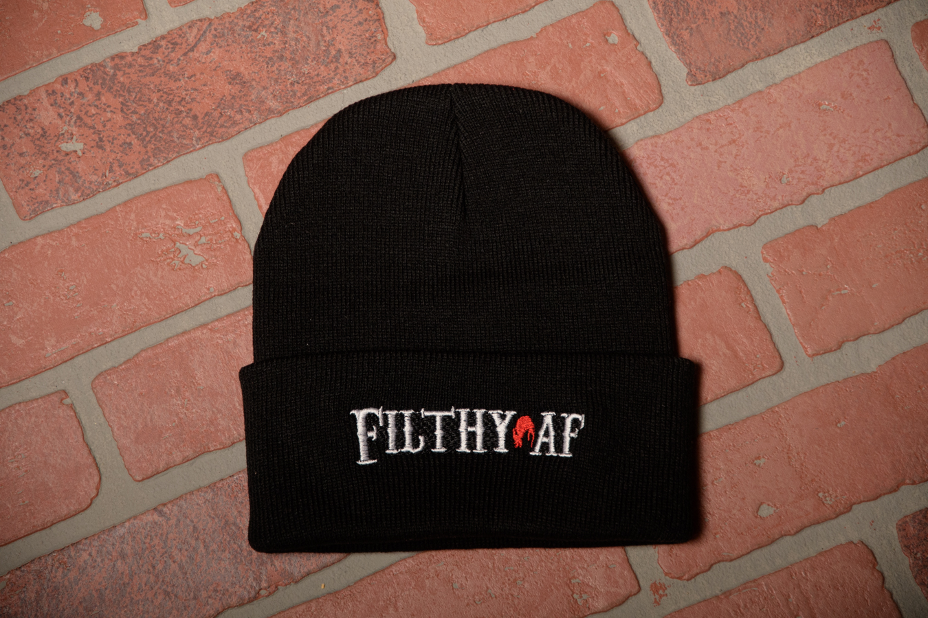 "FILTHY AF" Black Beanie - FILTHY ROOSTERS
