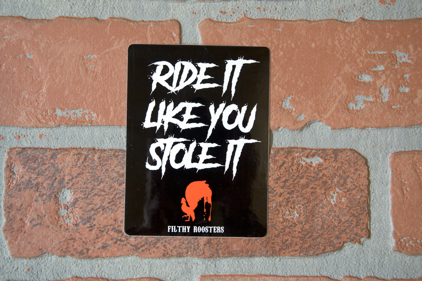 "RIDE IT LIKE YOU STOLE IT" Sticker - FILTHY ROOSTERS