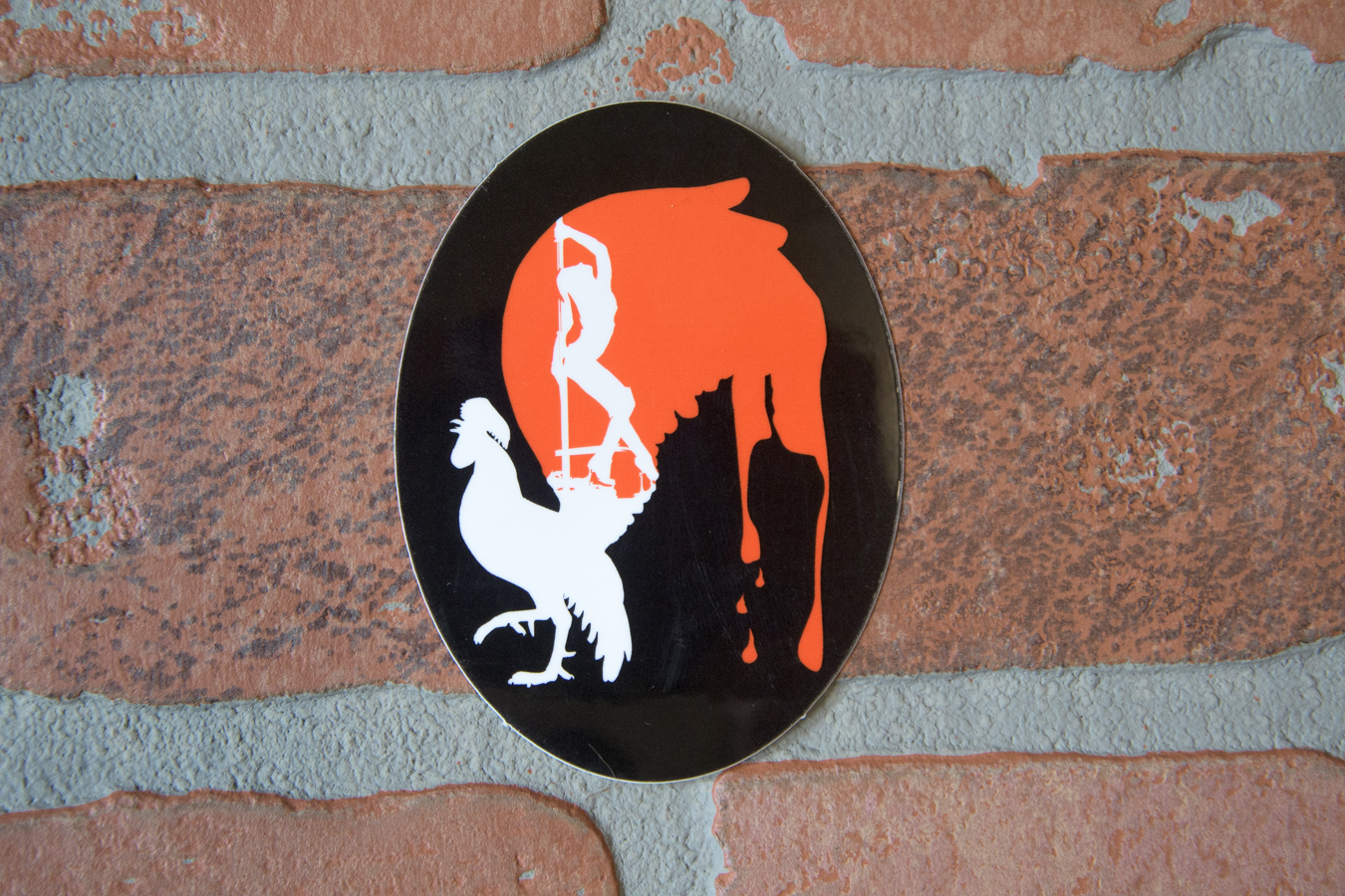 Stripper Rooster Sticker - FILTHY ROOSTERS